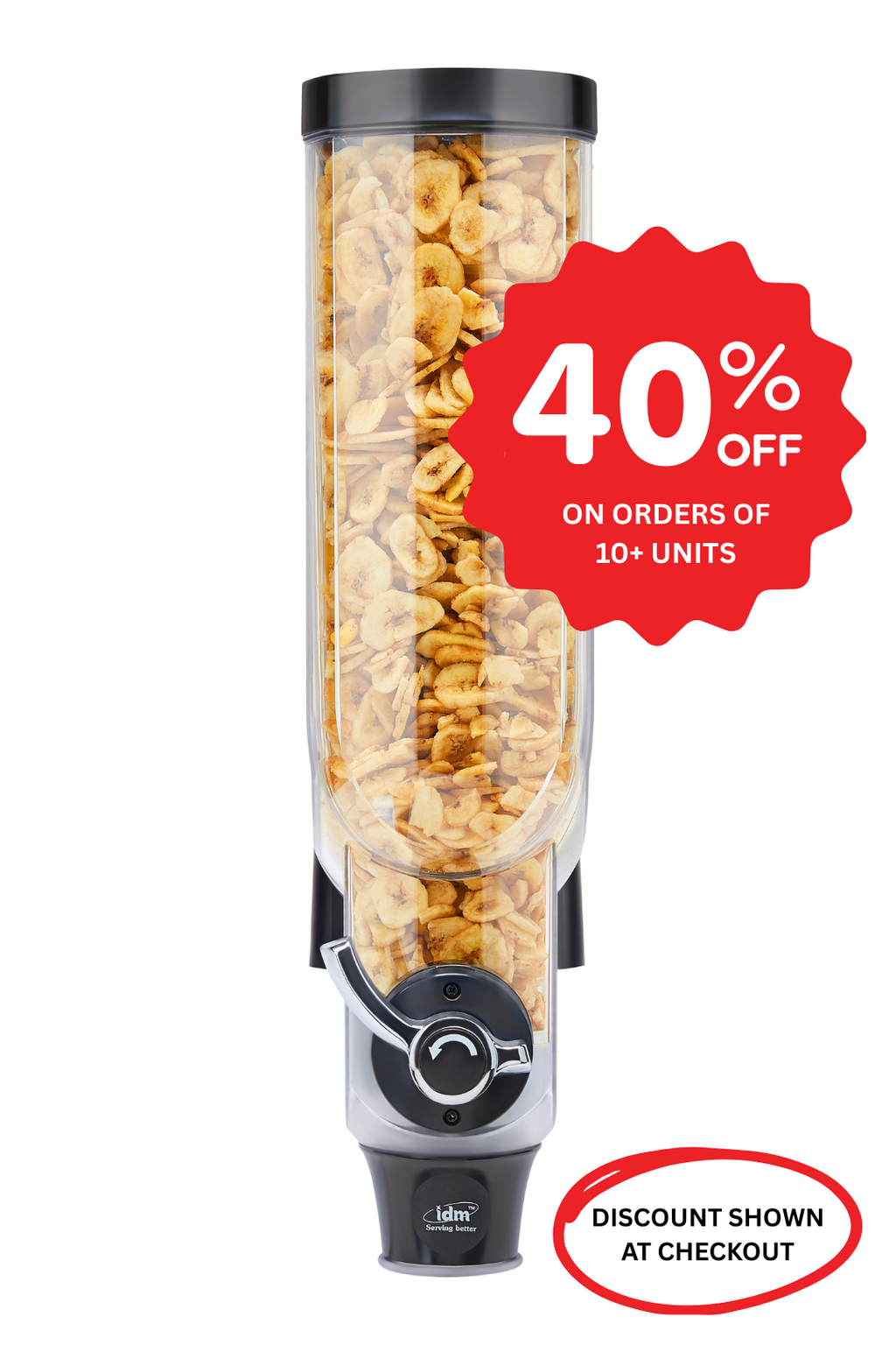 IDM Bulk Dry Food Dispenser FBD100 | Single, shelf mounting, zero waste ...