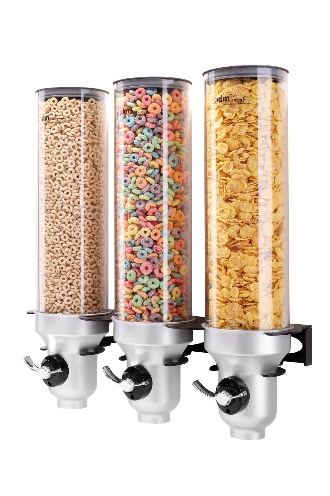 IDM Cereal Dispenser H30-FF | Triple, wall mounted, cereal dispenser. 4 ...