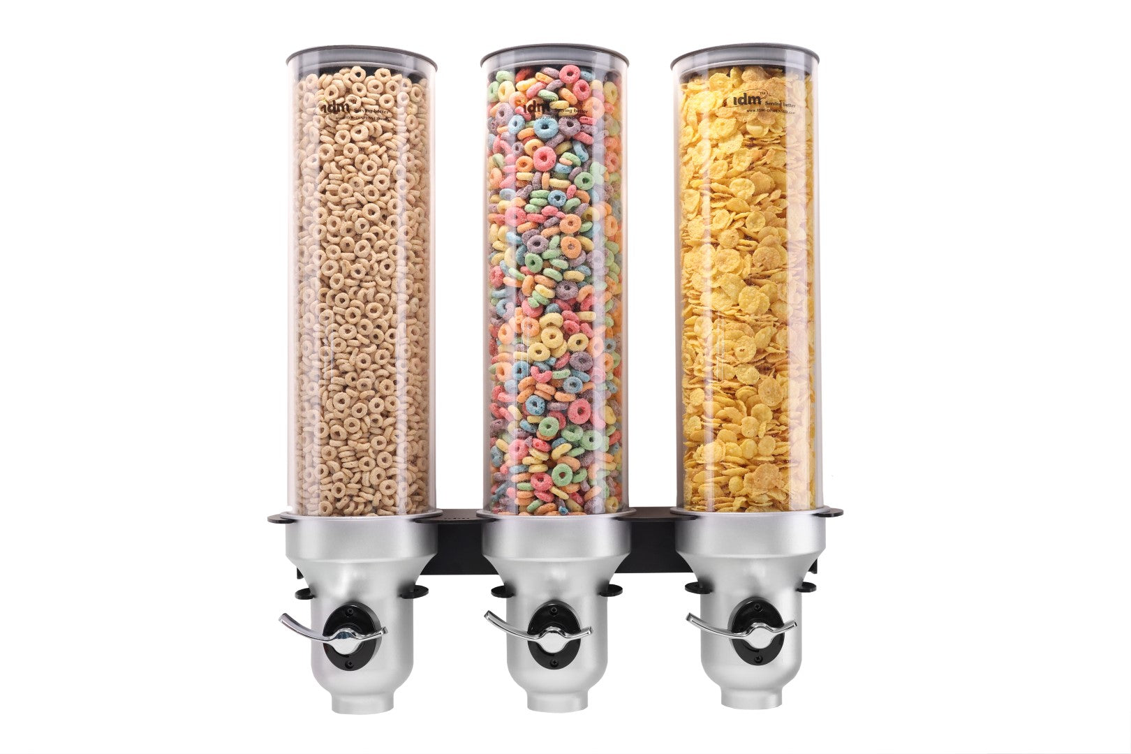 IDM Cereal Dispenser H30-FF | Triple, wall mounted, cereal dispenser. 4 ...