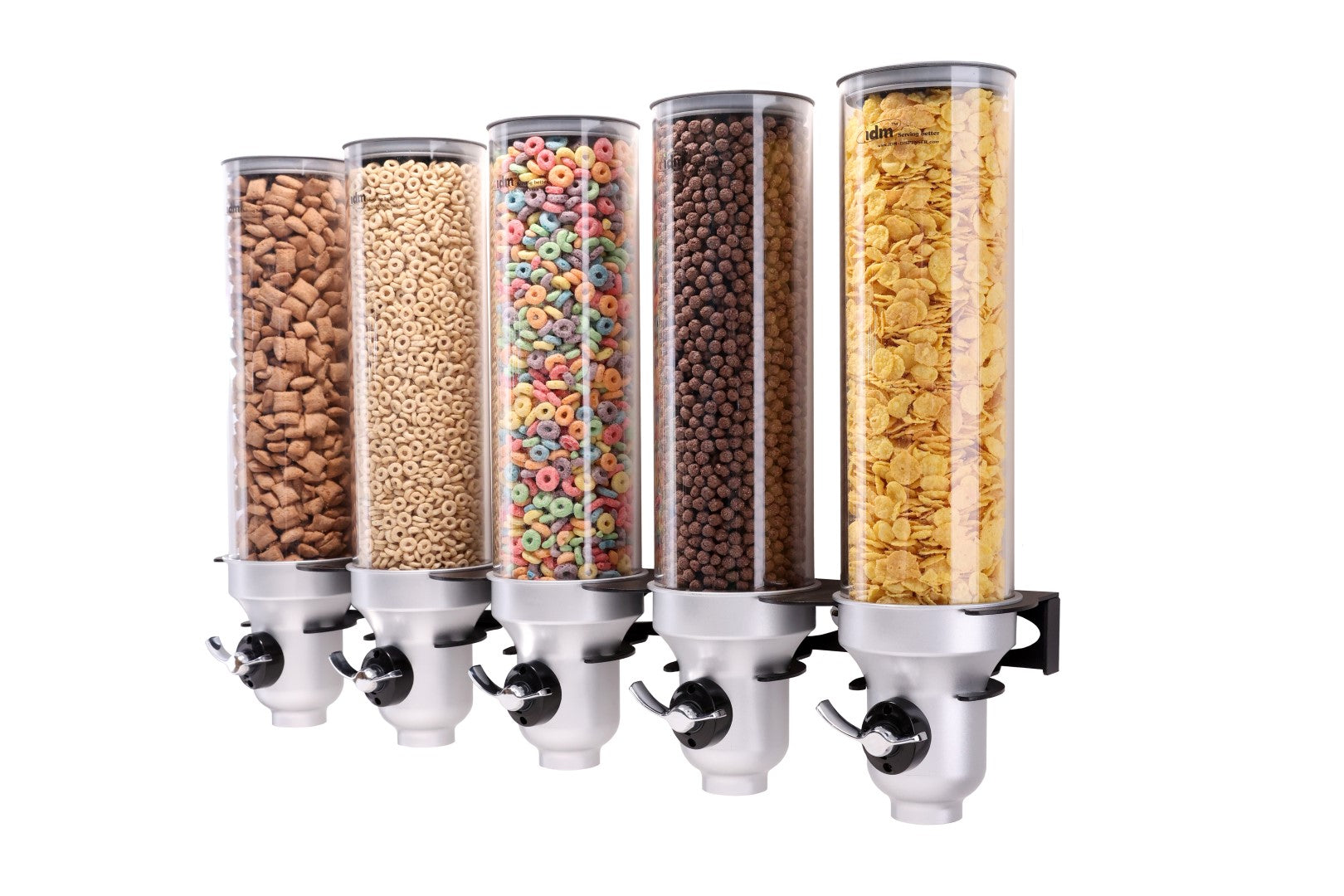 IDM Cereal Dispenser H50-FF | Quintuple, wall mounted, cereal dispenser ...