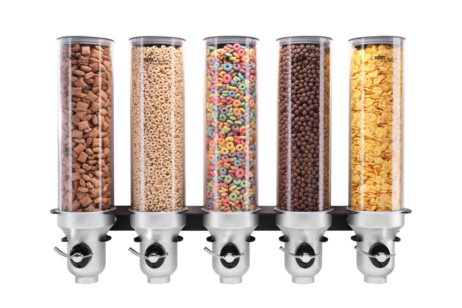 IDM Cereal Dispenser H50-FF | Quintuple, wall mounted, cereal dispenser ...