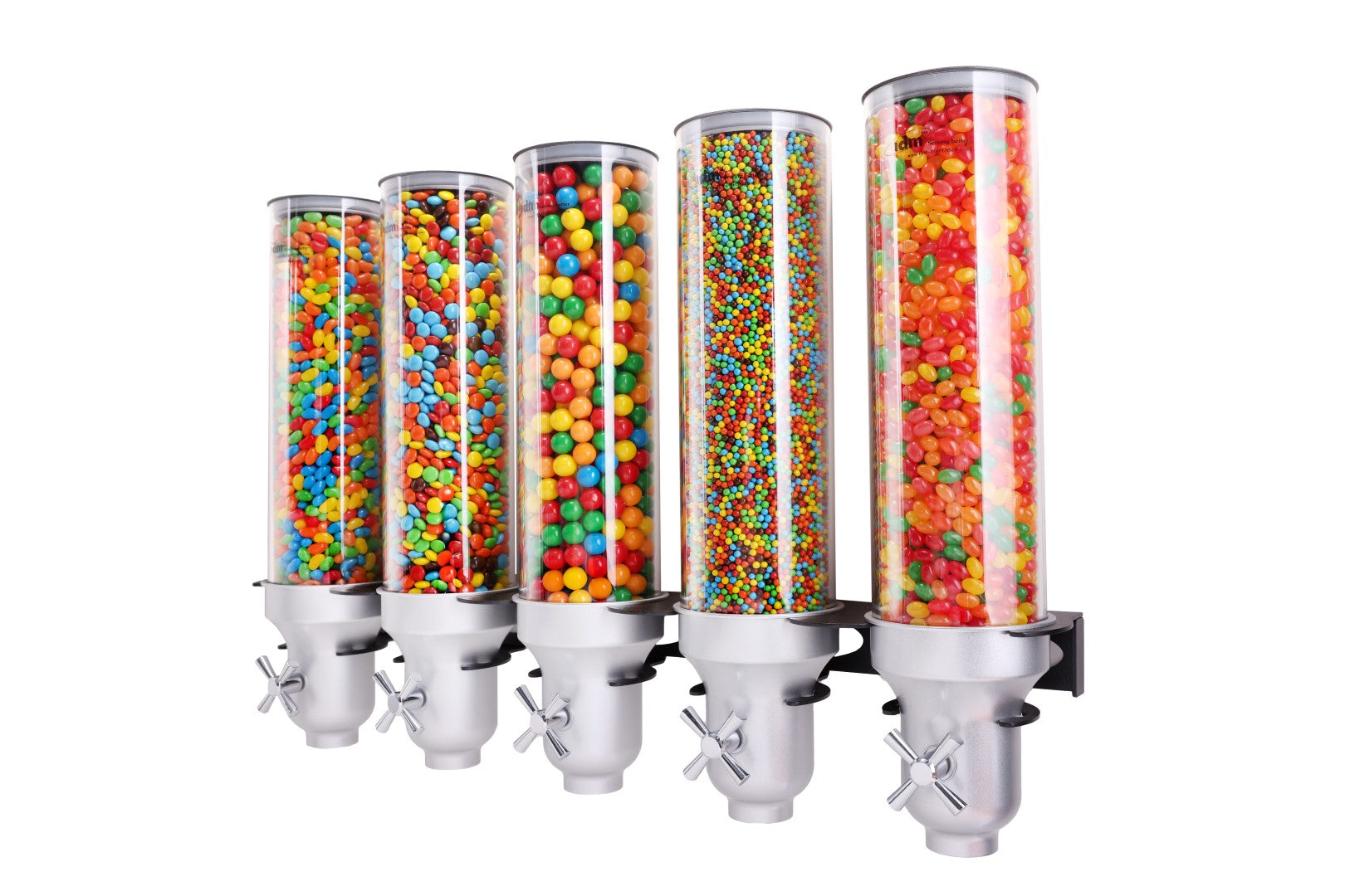 IDM candy Dispenser H50 | Quintuple, wall mounted, sweets dispenser. 4. ...