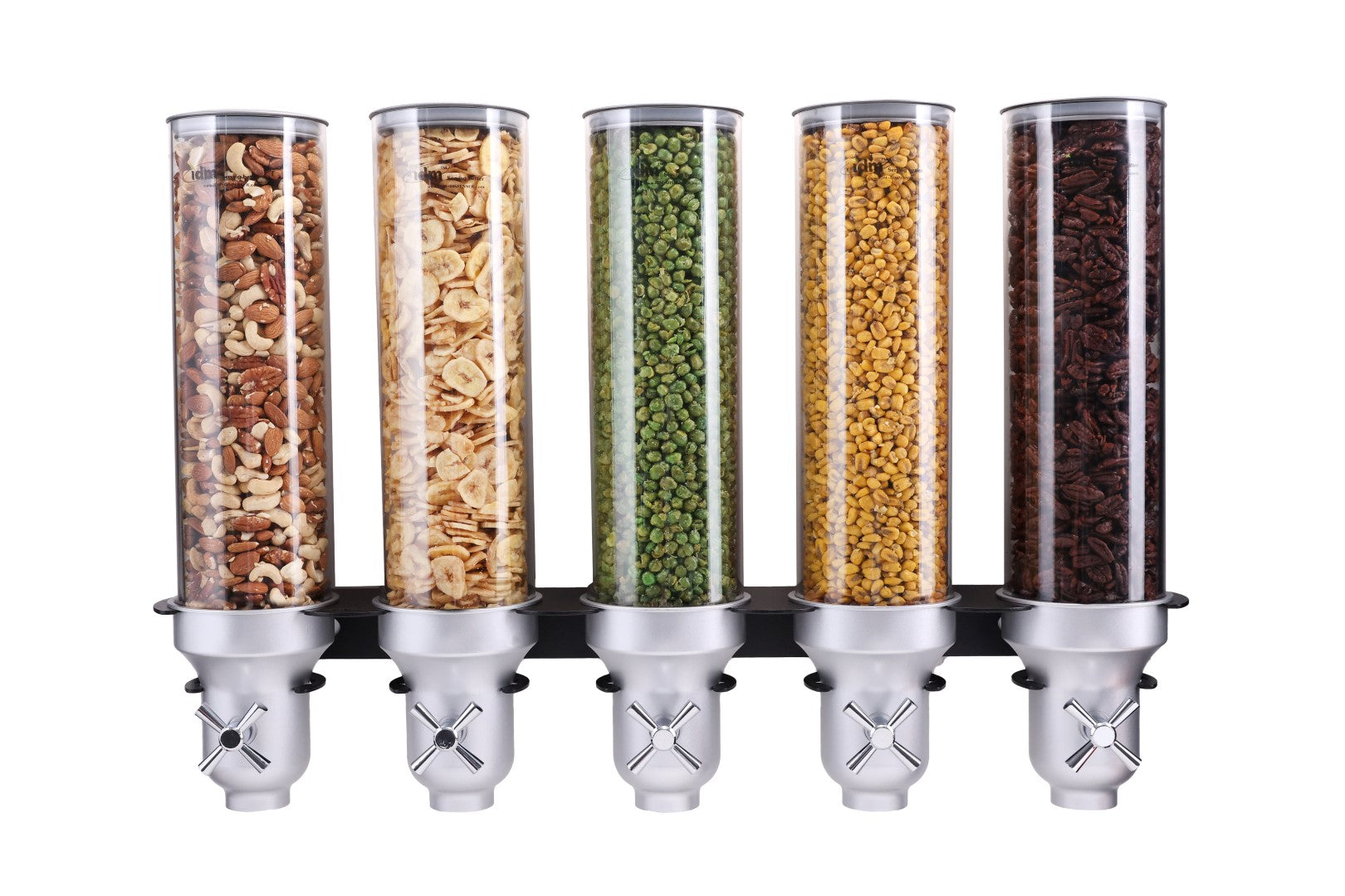 IDM Organic & Dry Food Dispenser H50 | Quintuple, wall mounted, food ...