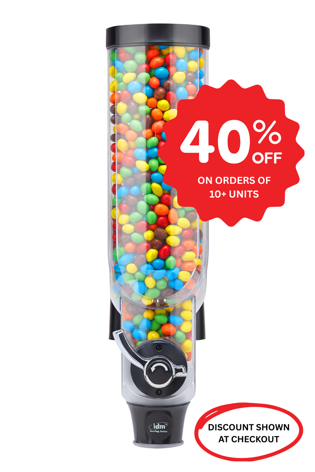 IDM Sweet Dispenser FBD100 | Single, shelf mounting, candy dispenser ...