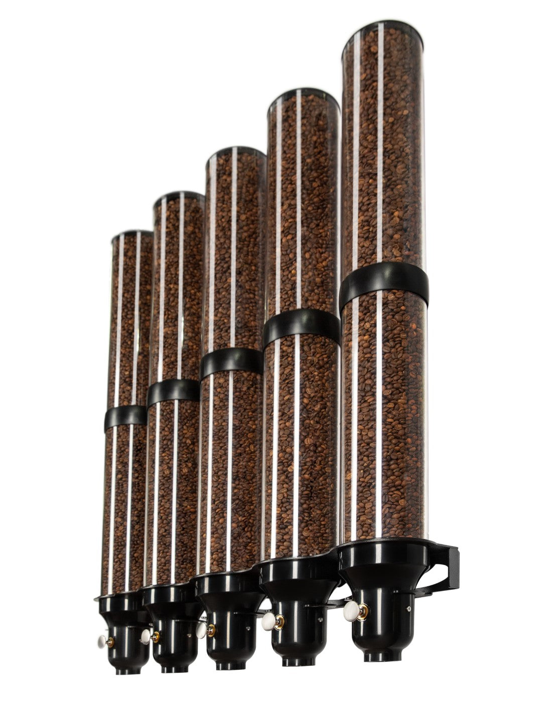 IDM Coffee Bean dispenser B50L | Quintuple, wall mounted, black coffee ...