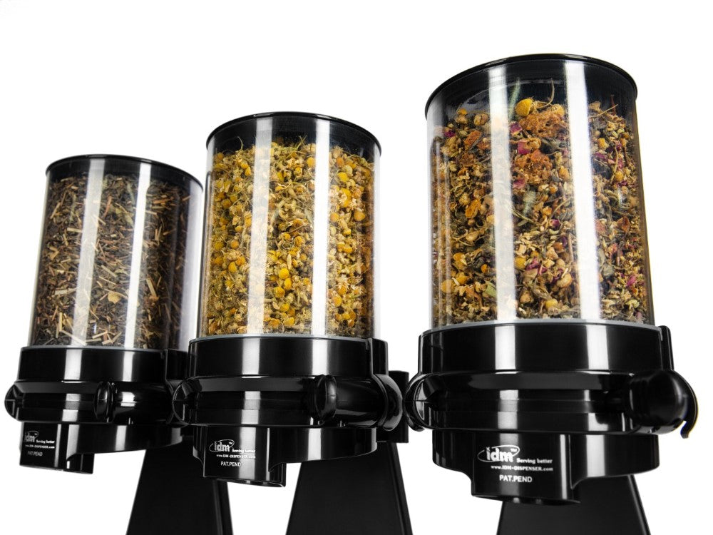 IDM loose tea dispenser DMPC3-1.5L | Triple, freestanding, tea ...
