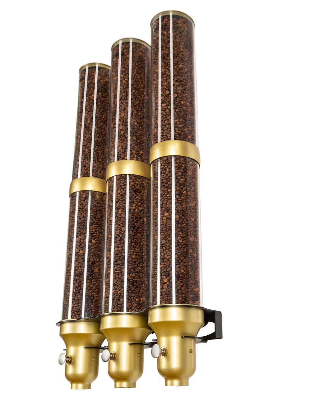 IDM Coffee Bean dispenser G30L | Triple, wall mounted, gold coffee bean ...