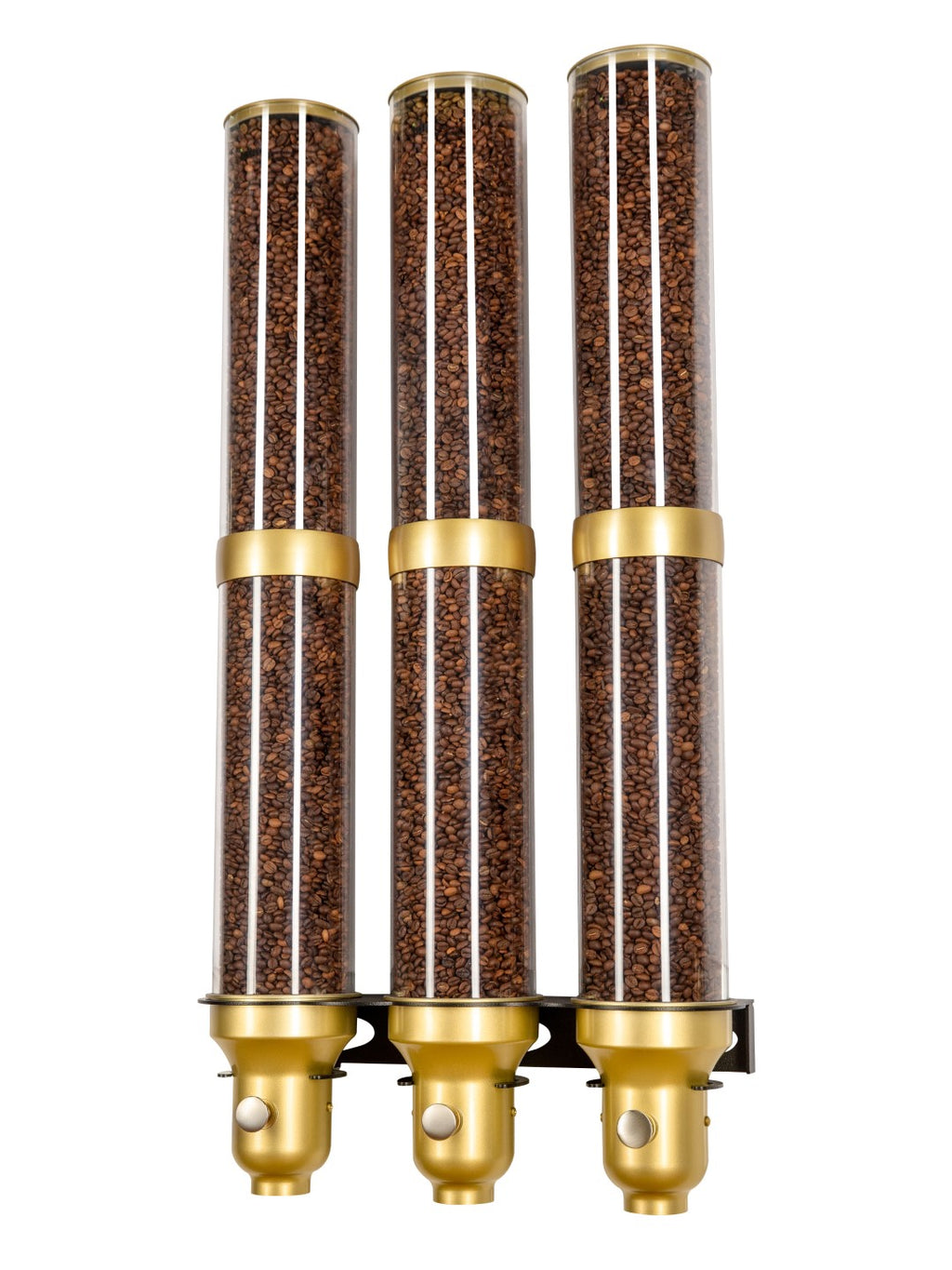 IDM Coffee Bean dispenser G30L | Triple, wall mounted, gold coffee bean ...