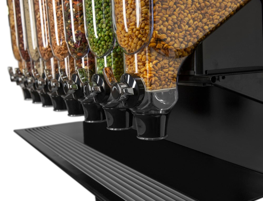 IDM Bulk Dry Food Dispenser GNDL800 | Shelf mounting, 8 container ...
