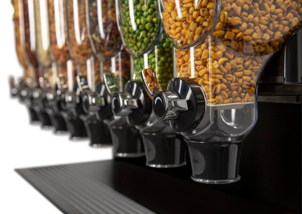 IDM Bulk Dry Food Dispenser GNDL800 | Shelf mounting, 8 container ...