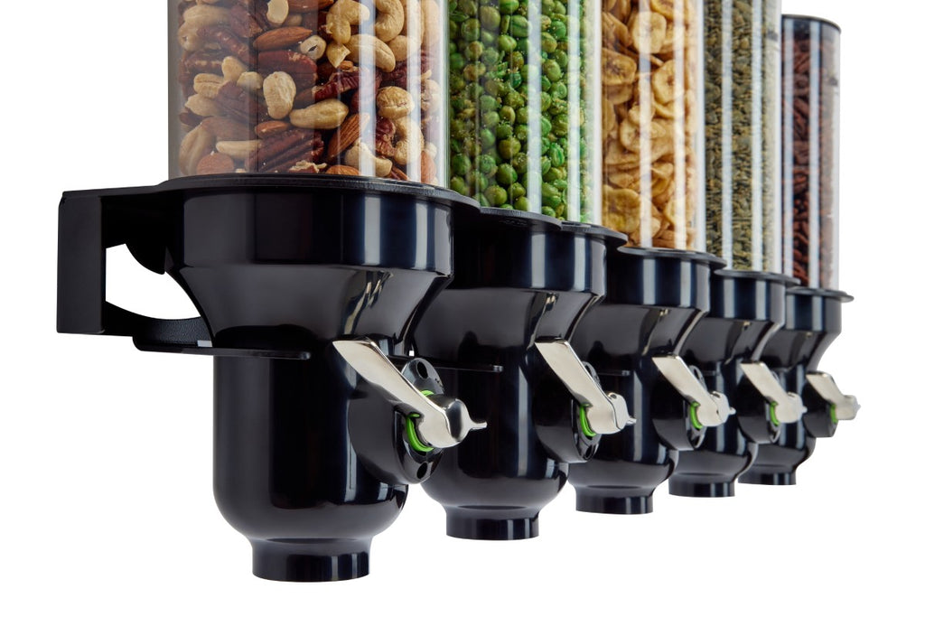 IDM Organic & Dry Food Dispenser Dispenser H50M-BL-FF | Quintuple, wall ...