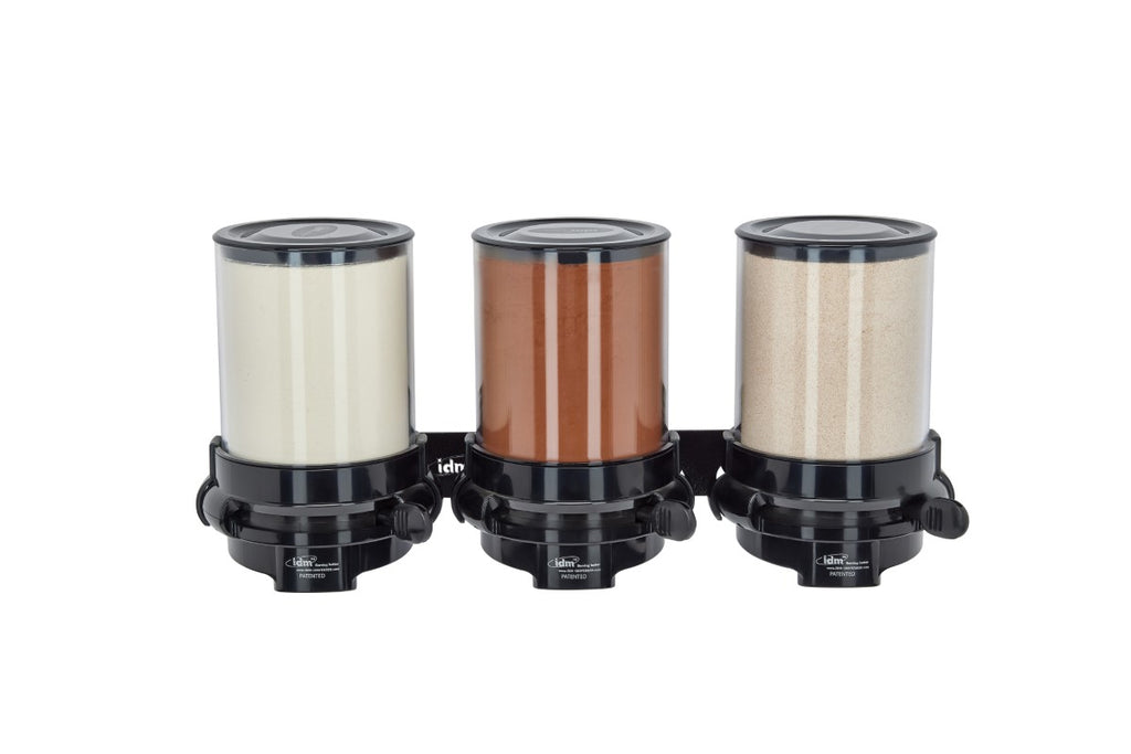 IDM Powder Dispenser HLP3-1.5L | Triple, wall mounted, powder dispenser ...