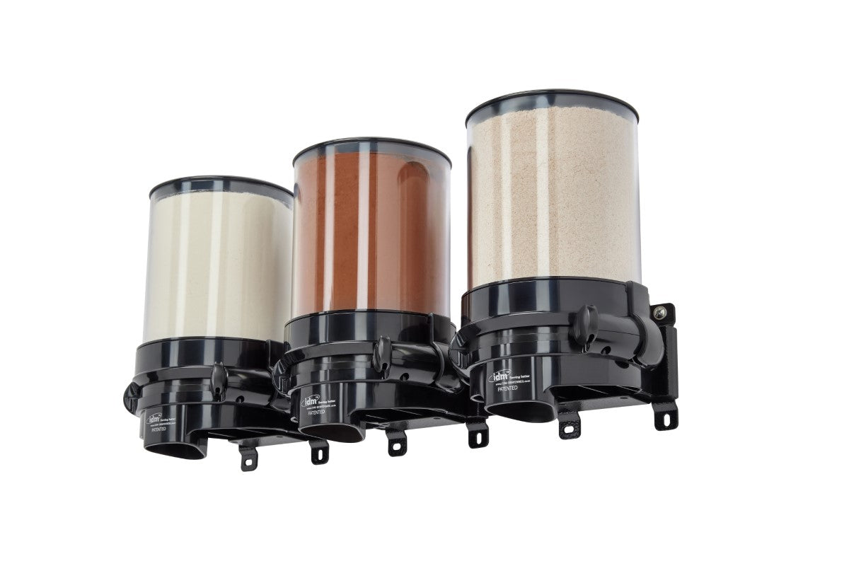 IDM Powder Dispenser HLP3-1.5L | Triple, wall mounted, powder dispenser ...