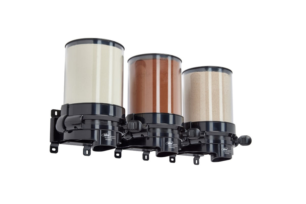 IDM Powder Dispenser HLP3-1.5L | Triple, wall mounted, powder dispenser ...