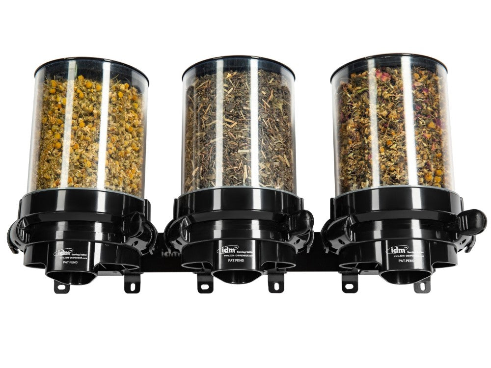 IDM loose tea dispenser HMPC3-1.5L | Triple, wall mounted, tea ...