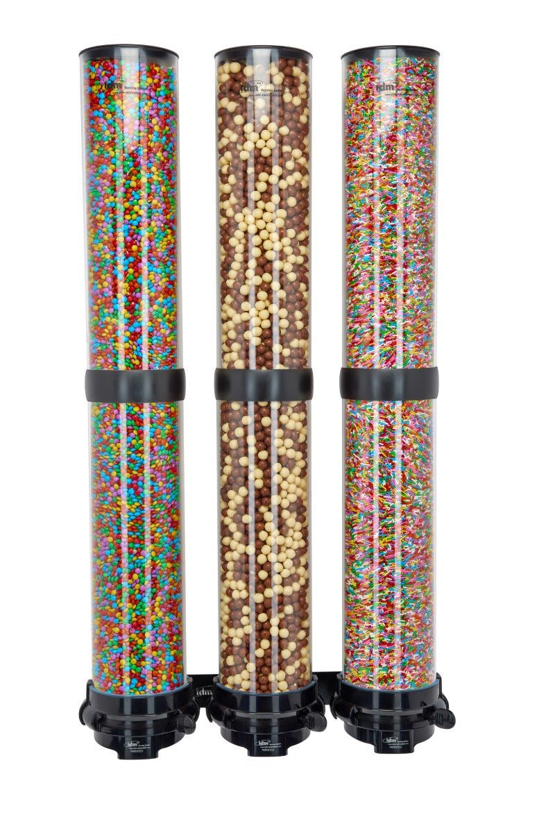 IDM Sweet Dispenser HMPC3-9L | Triple, wall-mounted, candy dispenser. 9 ...