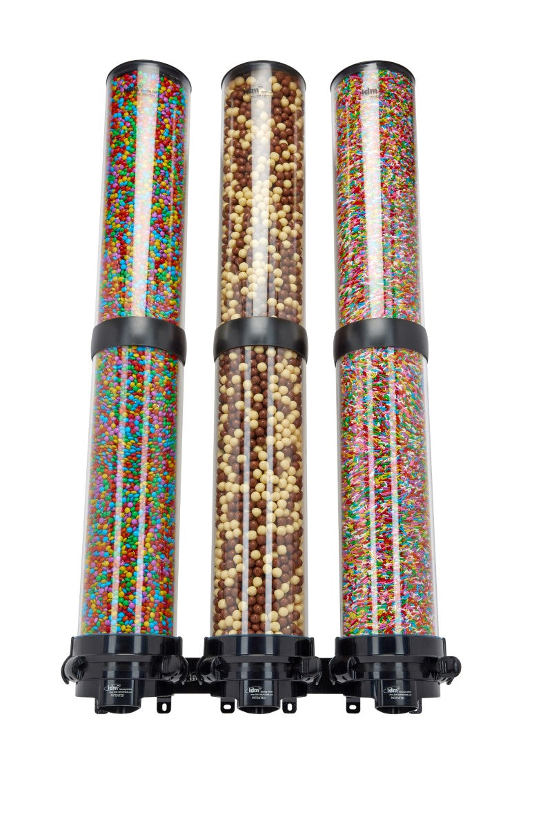 IDM Sweet Dispenser HMPC3-9L | Triple, wall-mounted, candy dispenser. 9 ...