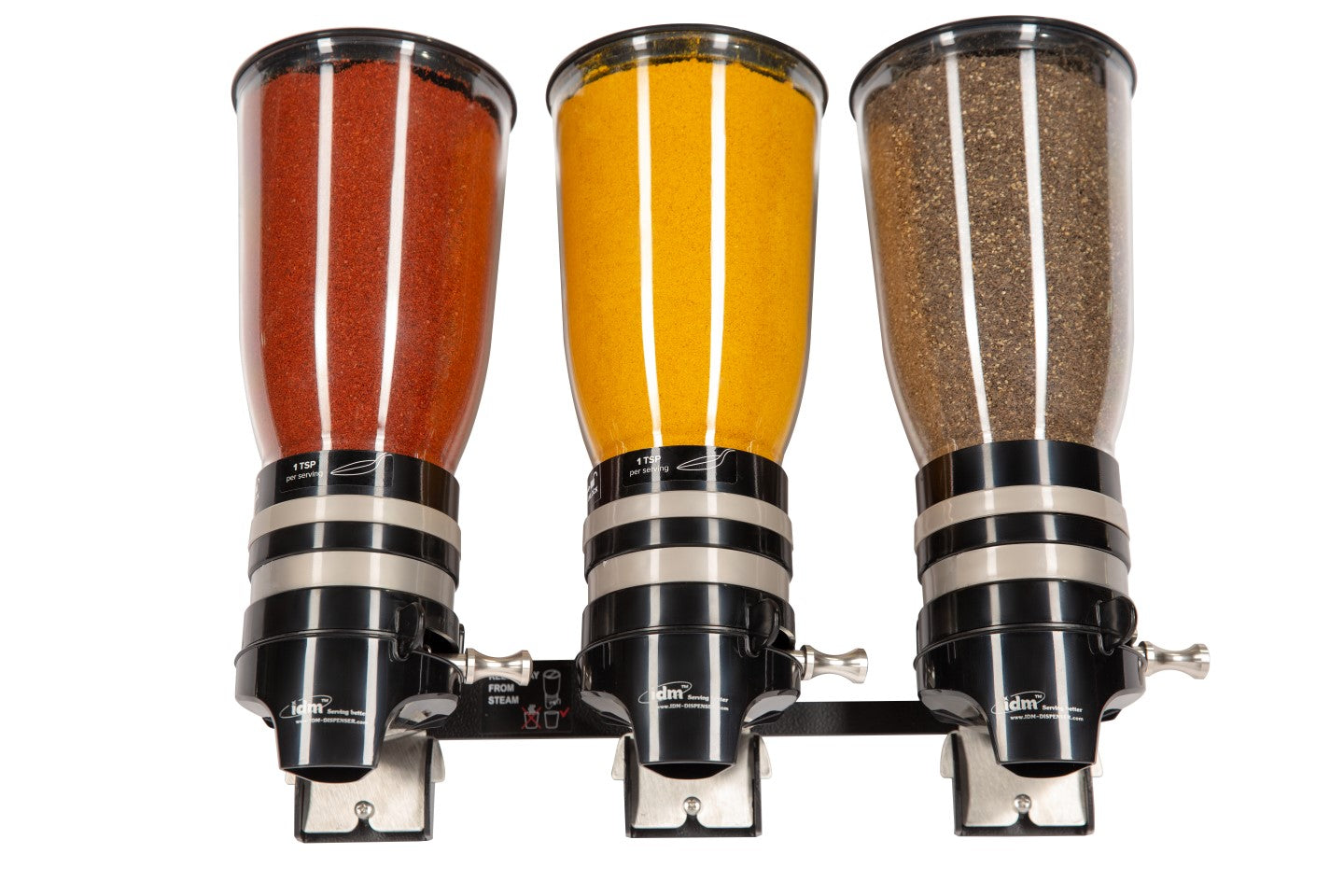 IDM spice dispenser HPD3-BL | Triple, wall mounted spice dispenser, 1 ...